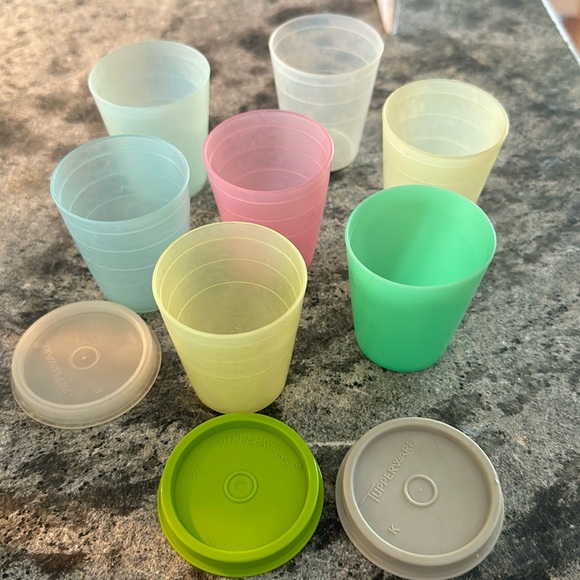 Tupperware | Kitchen | Vintage Pastel Tupperware Midgets Set Of 7 3 ...